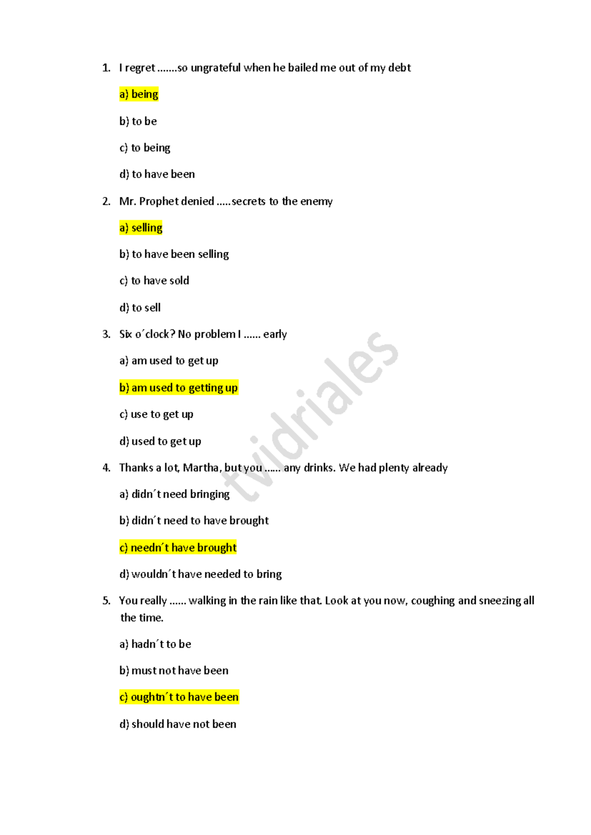 Inglés Resp - Quiz on Common English Grammar Mistakes - Studocu