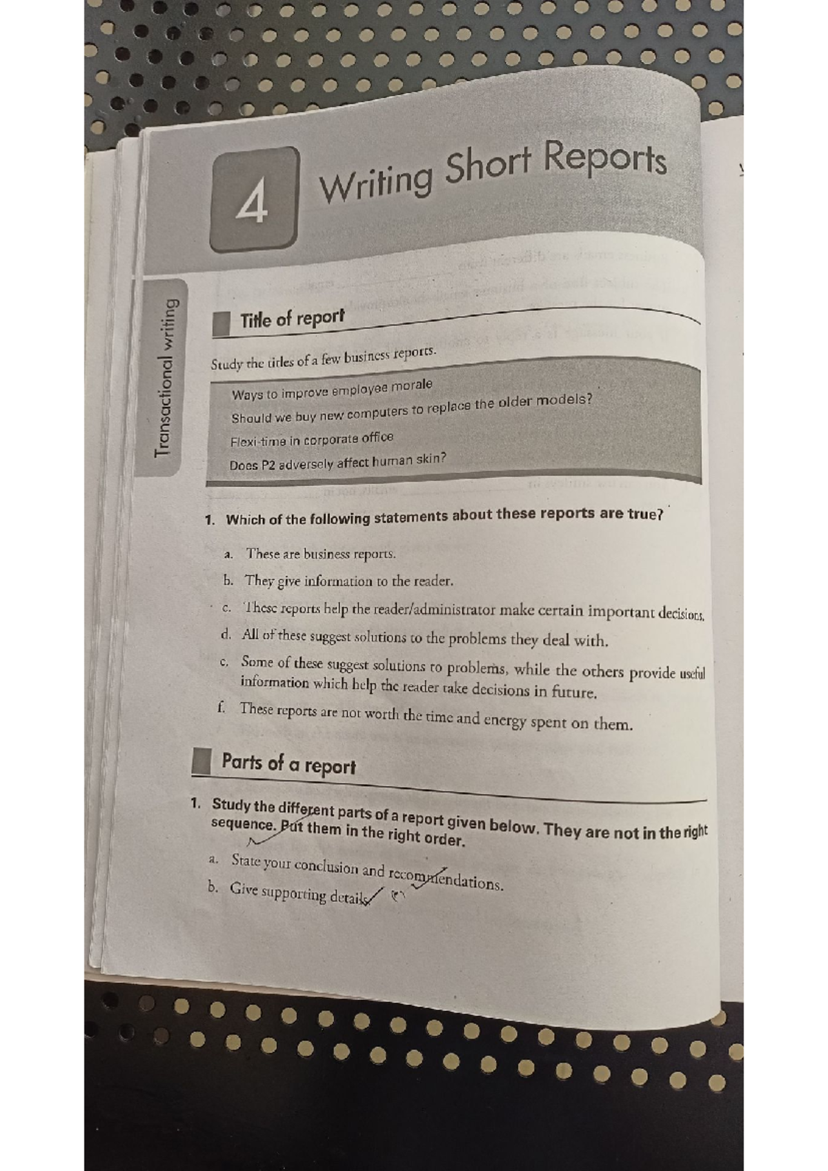 Business communication - writing short reports part 1 - bcom finance ...