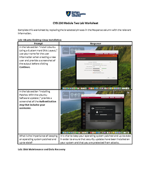 CYB 250 Module 6 Activity David Pace - David Pace Southern New ...