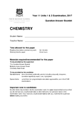 Chemistry ATAR - Grade: 11 - Western Australian Certificate of ...