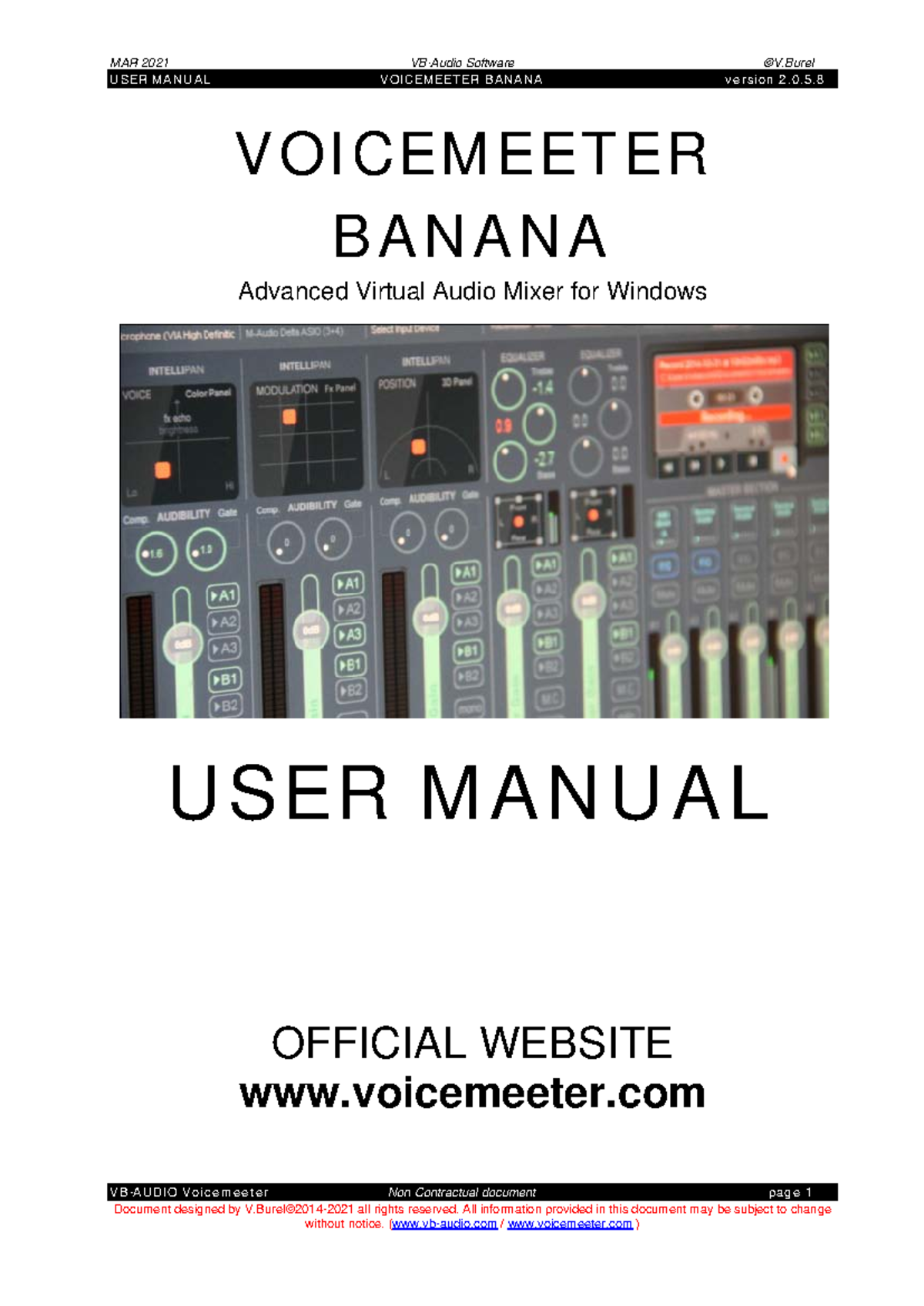 Voicemeeter Banana User Manual (Version 2.0) - Complete Guide - Studocu