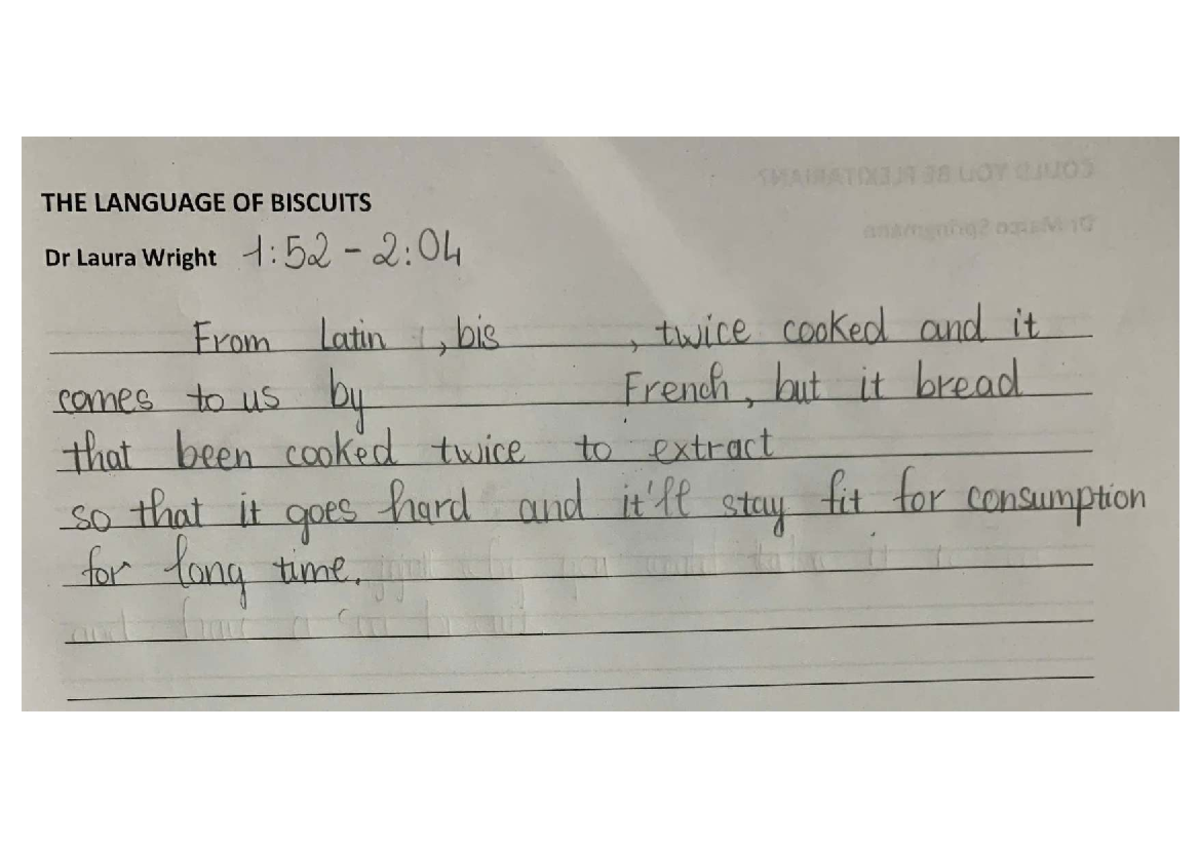 The language of biscuits - Level 3 General English - THE LANGUAGE OF ...