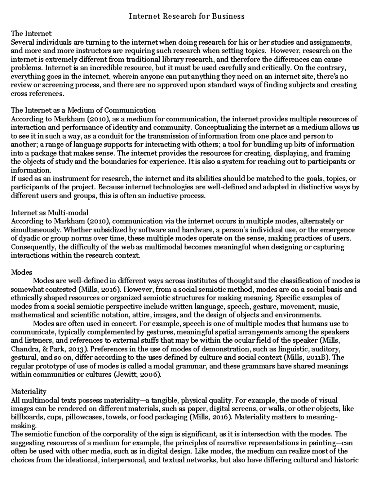 Internet Research for Business #2 - Internet Research for Business The ...