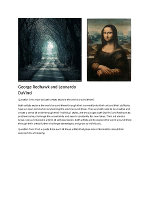 Visual Art 2019 IA1 High-Level Annotated Sample Response 1 - Studocu