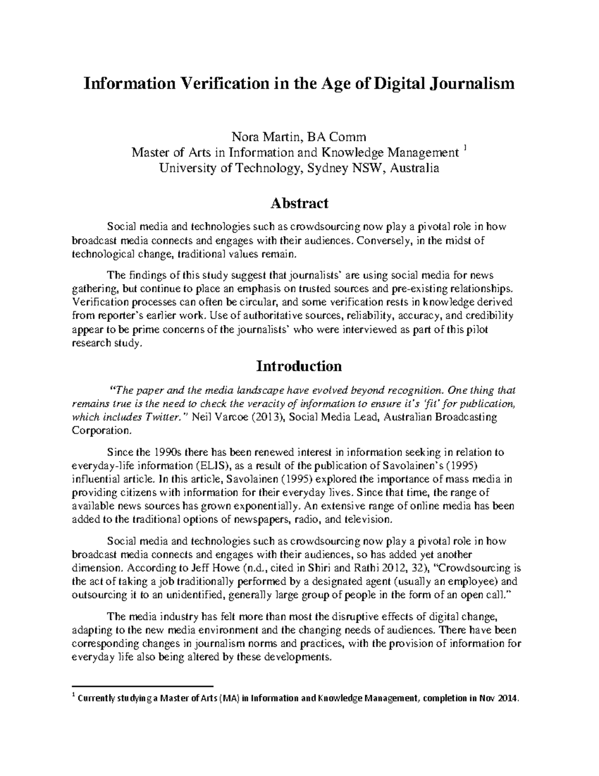 Verification and Truth in Journalism: Navigating Social Media's Impact ...