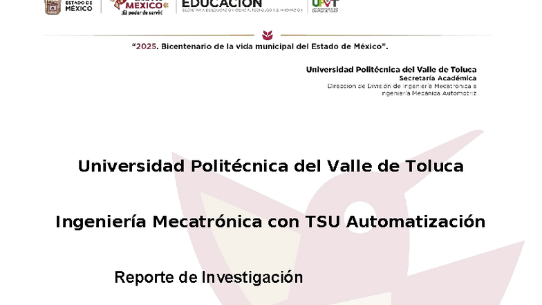 Control de Calidad y Six Sigma en Ingeniería Mecatrónica - EA2025 - Studocu