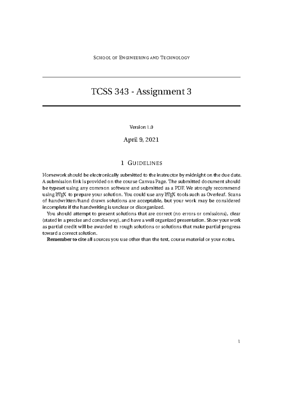 TCSS 343 Assignment 3 Solutions and Recursion Analysis - Studocu