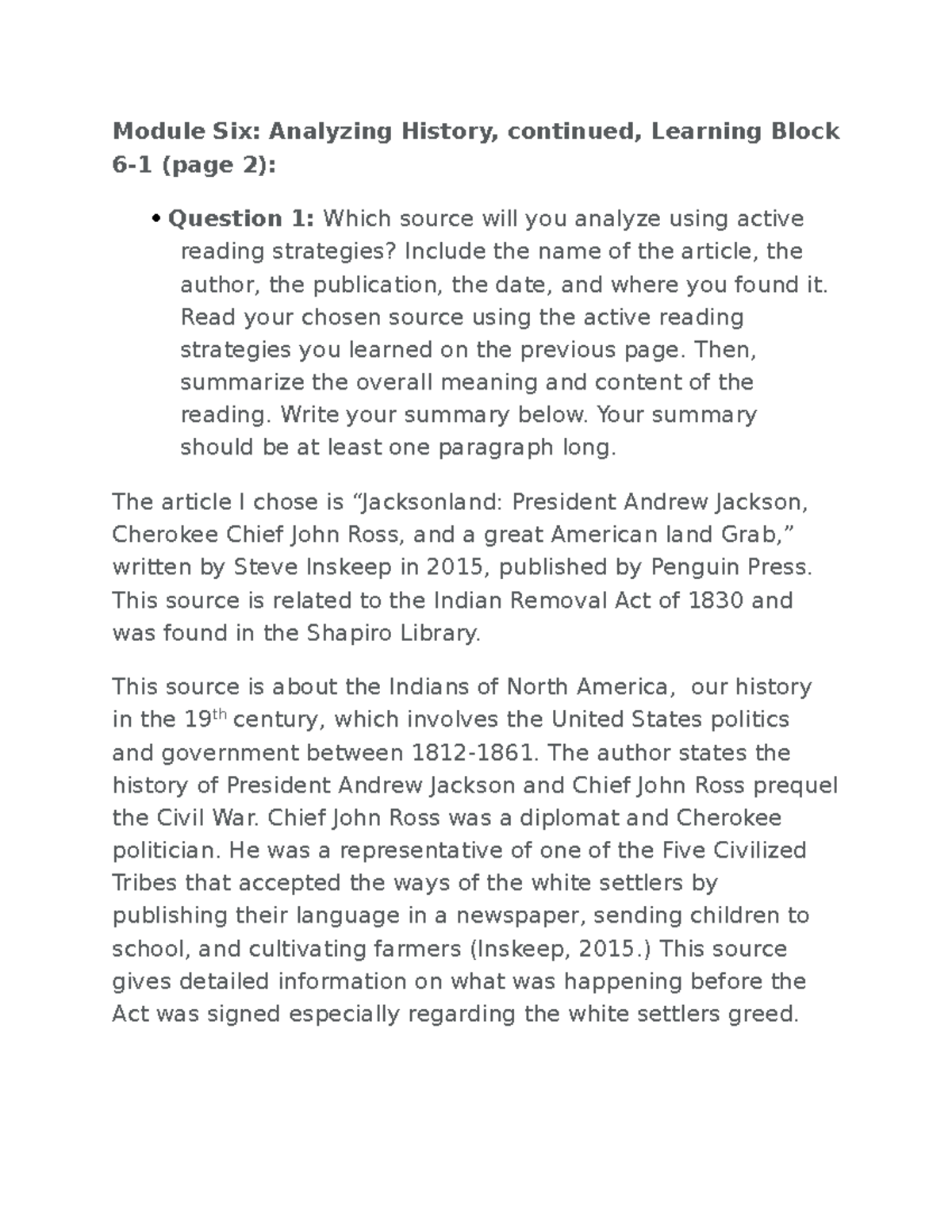 6.2 Short Answer Study Guide - Applied History Insights - Studocu