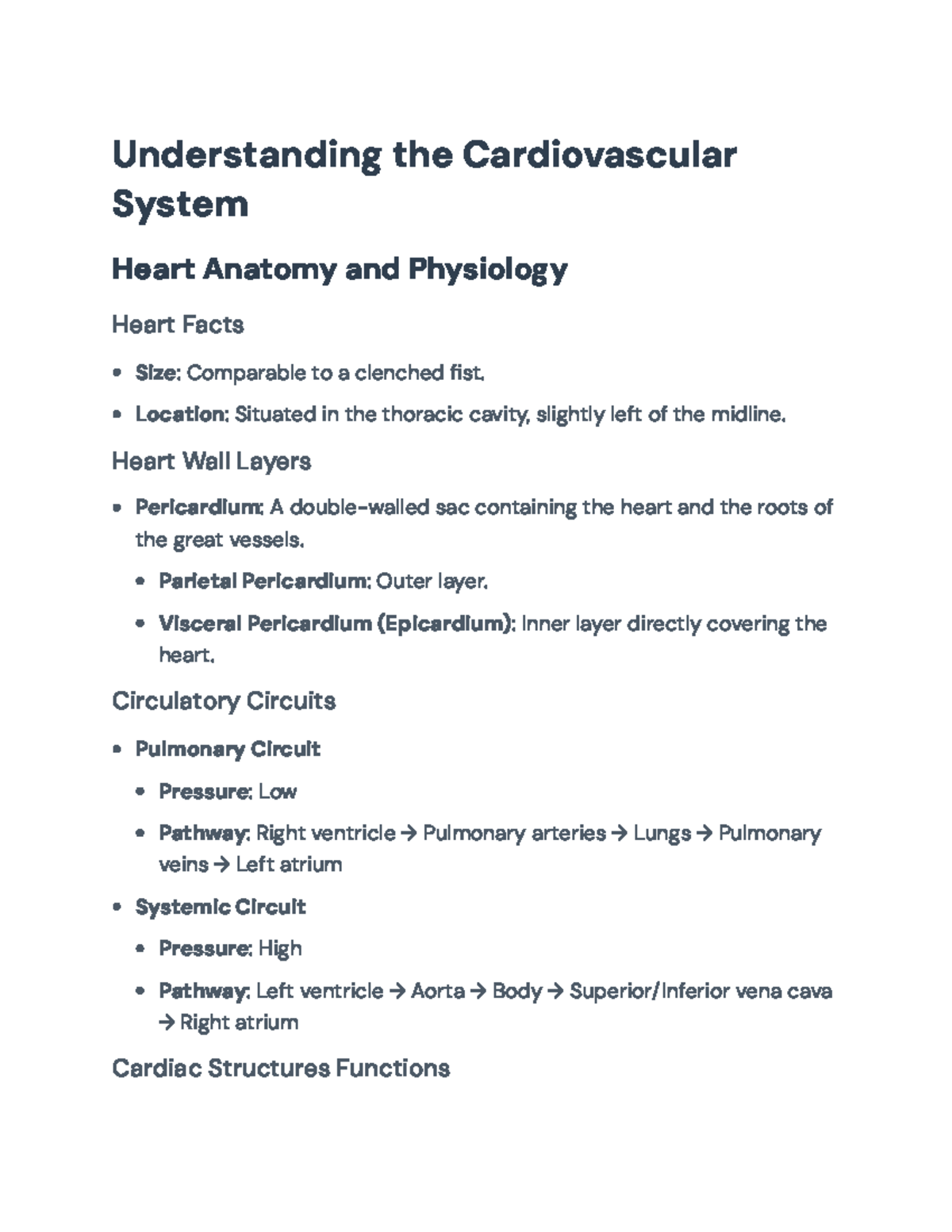 Comprehensive Guide to Cardiovascular System Anatomy and Physiology ...