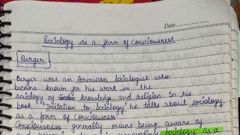 Sociology 101: Understanding Consciousness and Social Perspectives ...