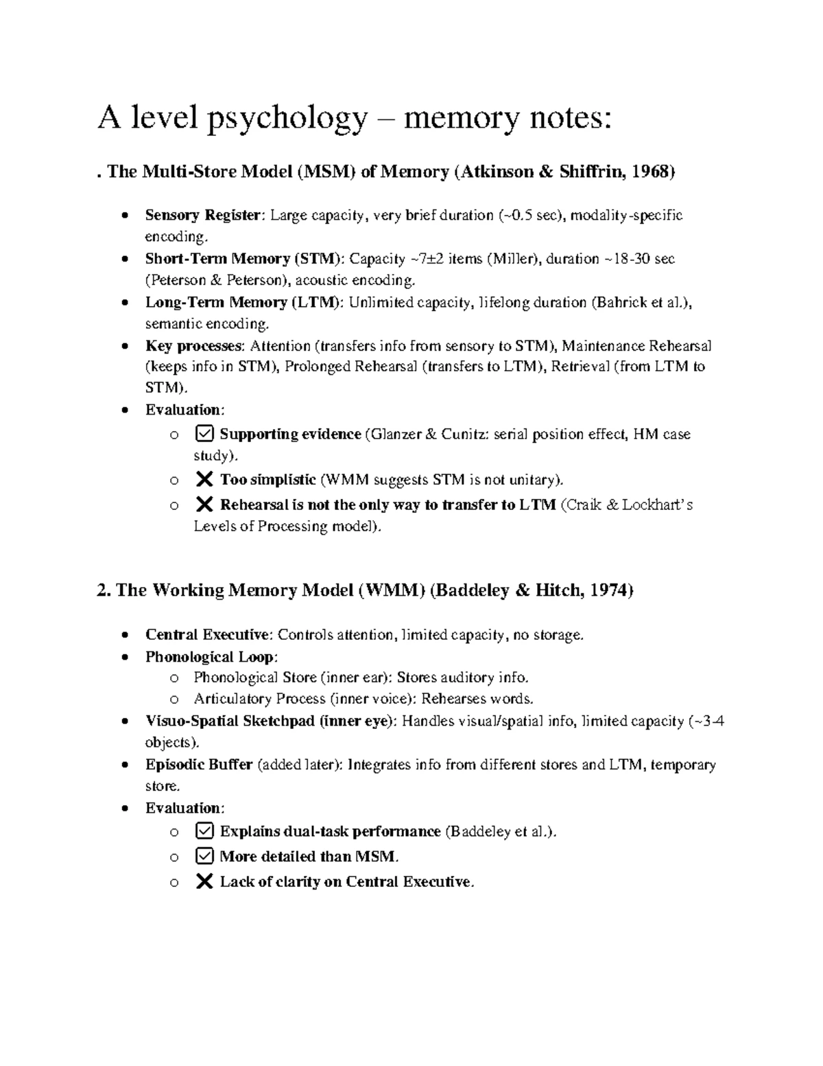 Methods of Studying the Brain: AQA A-Level Psychology Insights - Studocu