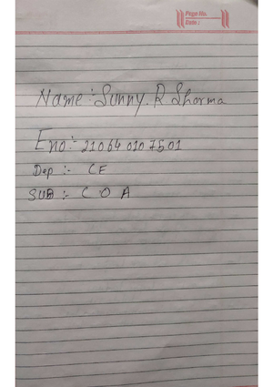 chapter 5_ coa_ lecture notes - Q. 28 Explain asynchronous data ...