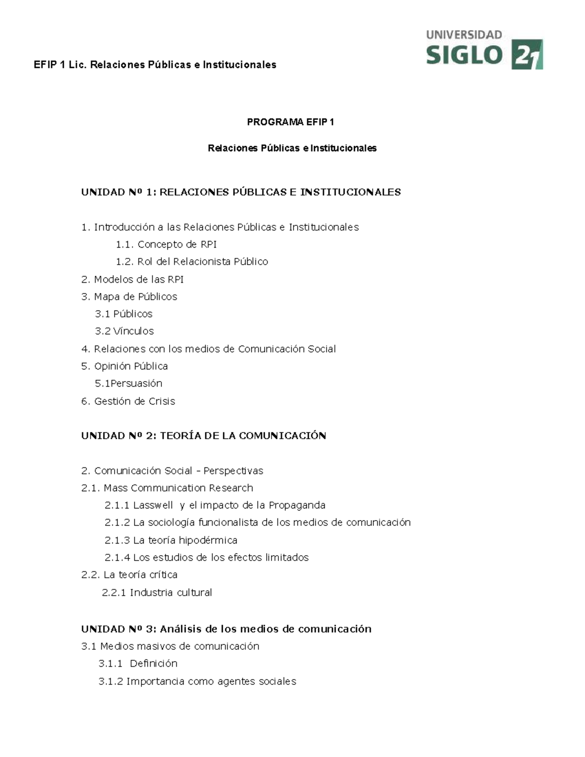 1 EFIP 1 temario - Seminario práctica RRPP - EFIP 1 Lic. Relaciones Públicas e Institucionales ...