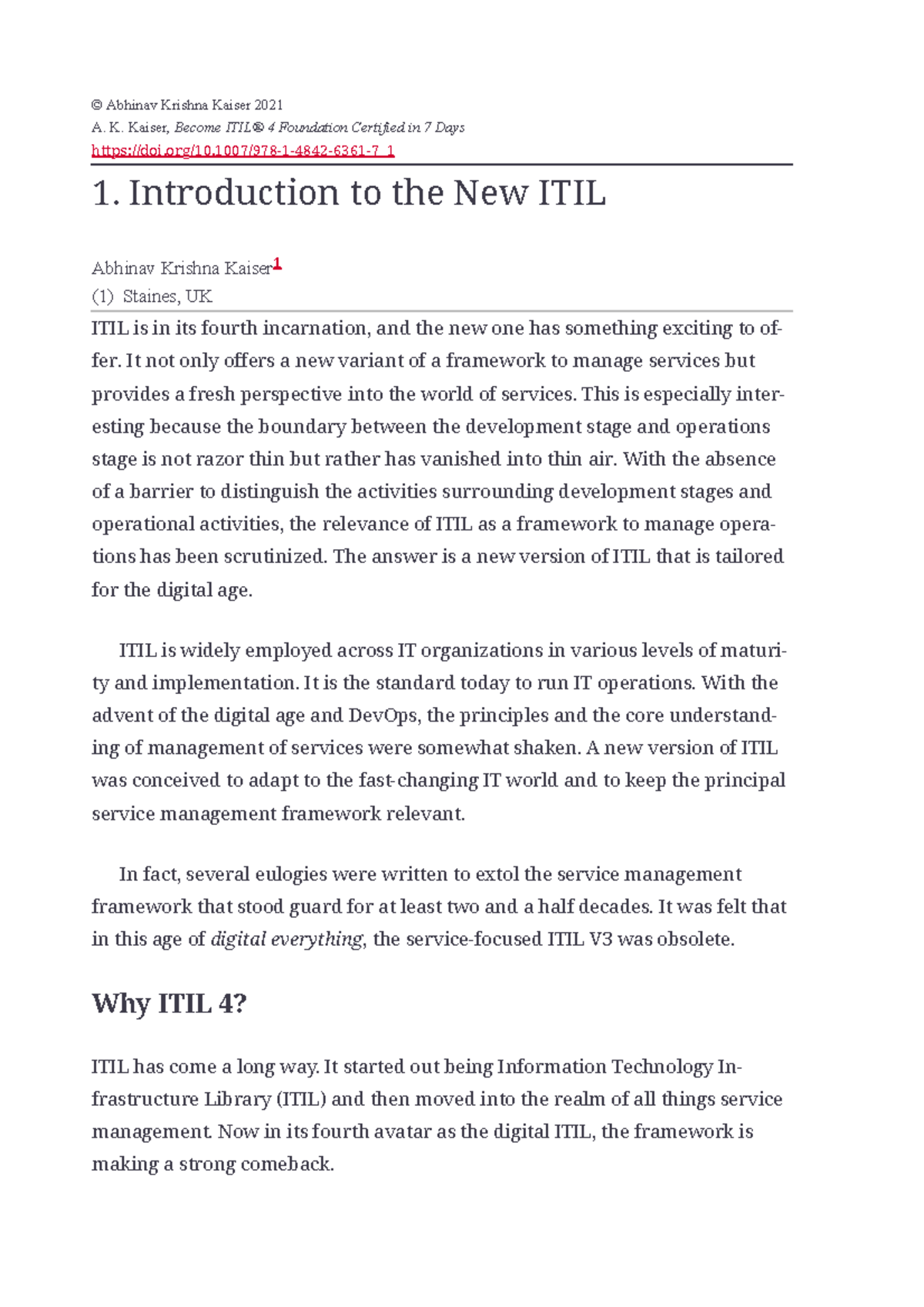 ITIL 4 Foundation Overview: Key Concepts and Certification Insights ...