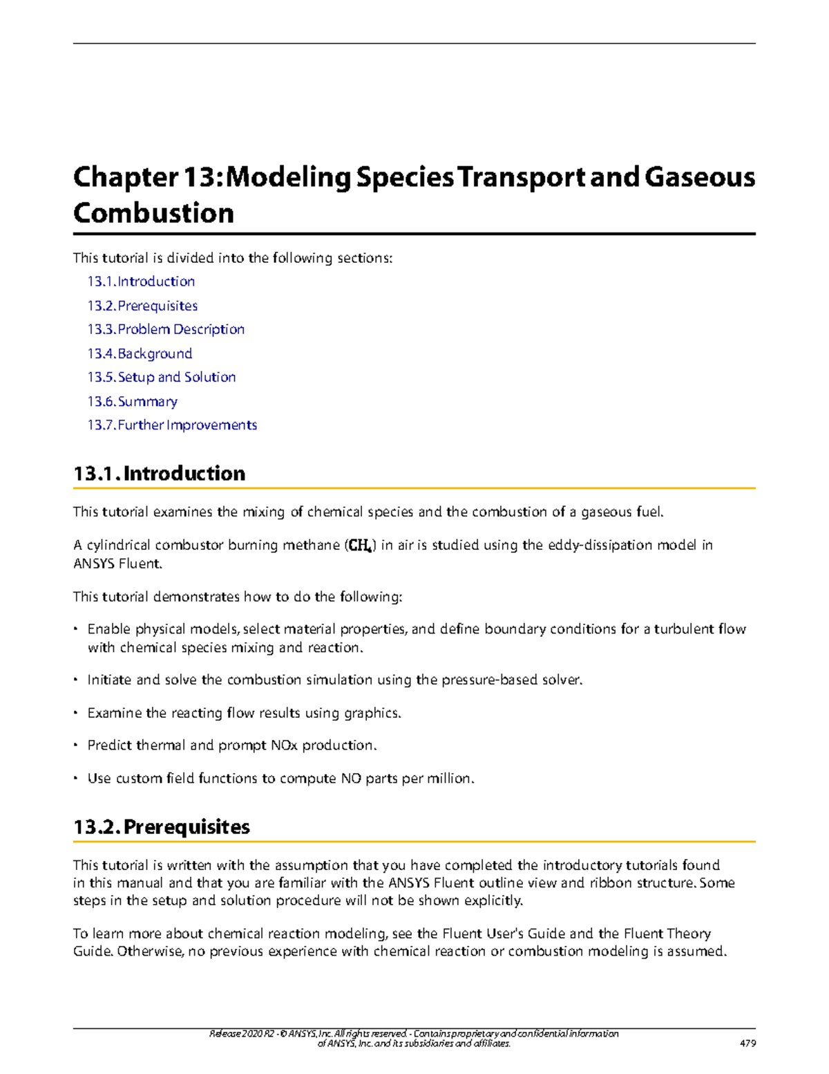 ANSYS Fluent 2020 R2: Species Transport & Gaseous Combustion Tutorial ...