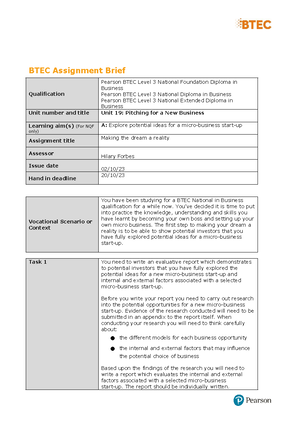 Unit 5 Assignment 3 - distinction criteria - Unit 5: International Business - Assignment 3 - Studocu
