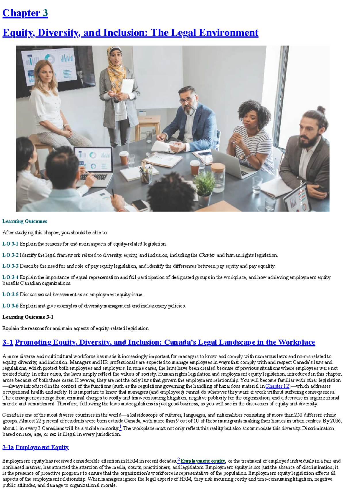 Chapter 3: Equity, Diversity, and Inclusion in the Legal Context - Studocu