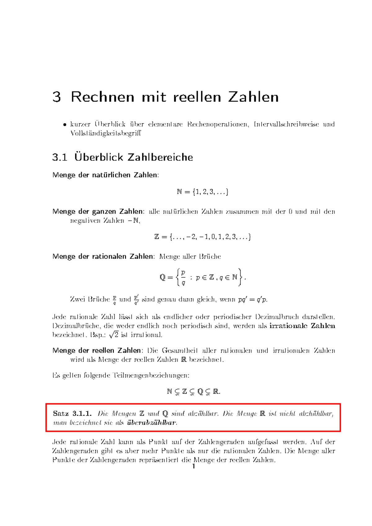 03 Kapitel - Rechnen mit reellen Zahlen im Sommersemester - Studocu