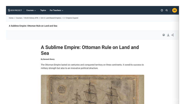 World History Unit 3: Empires - Ottoman Rule on Land and Sea - Studocu