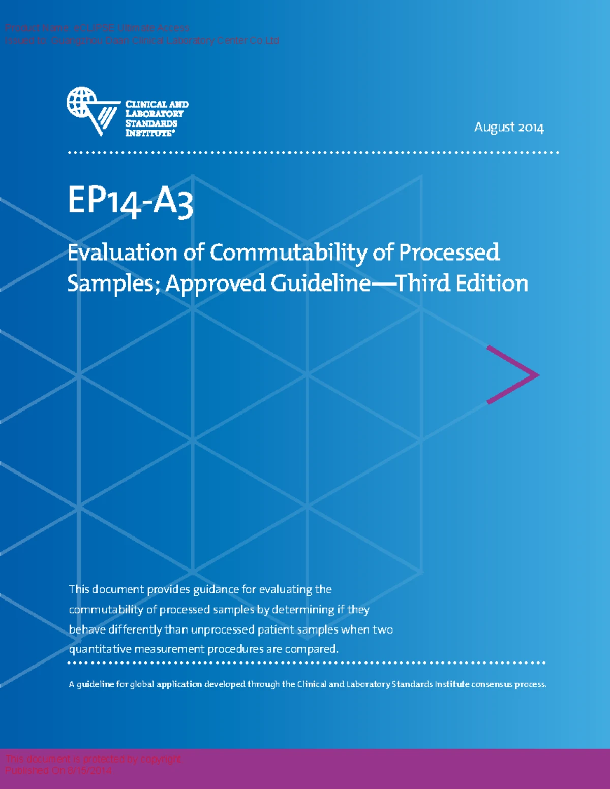 Clsi Ep12 A2 User Protocol Evaluating Qualitative Test Performance