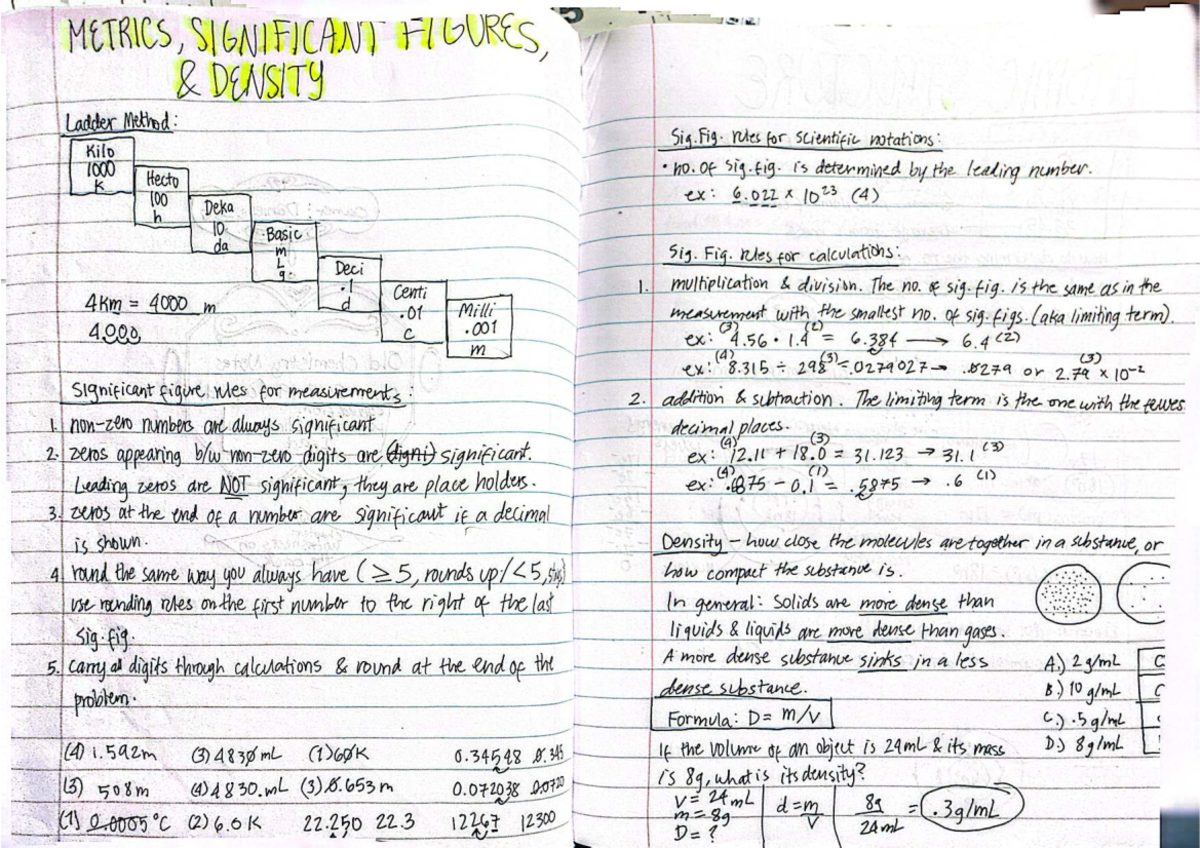 Chemistry Basics: Metric Conversions & Atomic Structure Overview - Studocu