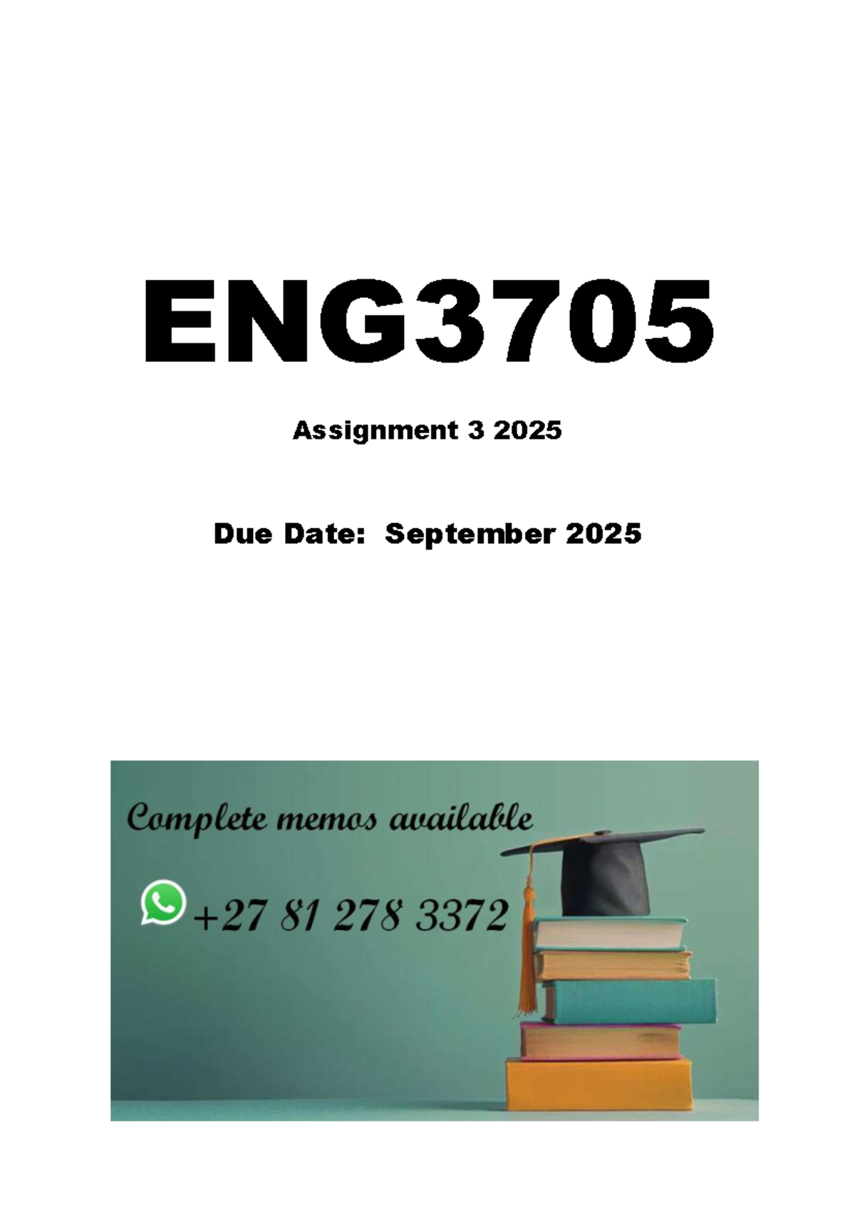 ENG3705 Assignment 3 Memo: Analysis of Babel Chapter 32 - Studocu