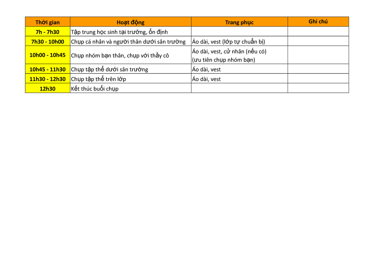 Timeline Kỉ Yếu 04 05 2025 - final - khoa hoc trái đất - Thời gian Hoạt ...