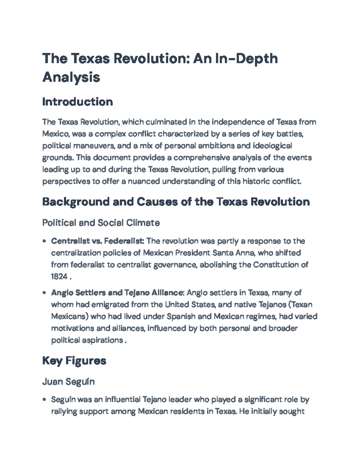 Texas Revolution: A Comprehensive Analysis of Key Events & Figures ...