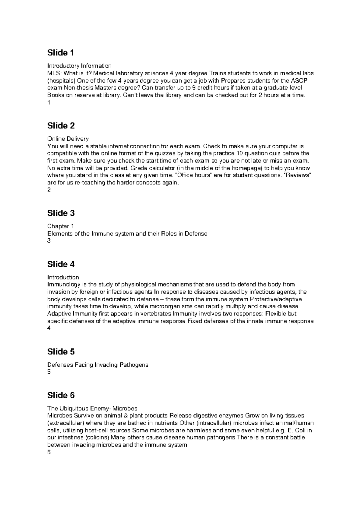MLS 101: Intro to Medical Laboratory Sciences and Immunology Concepts ...