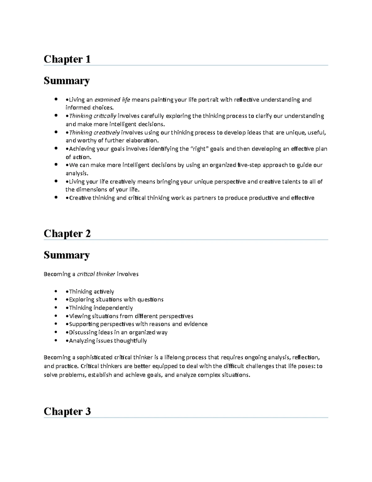 Week 4- Reading Notes - Thinking Critically: Chapter 10- Constructing ...