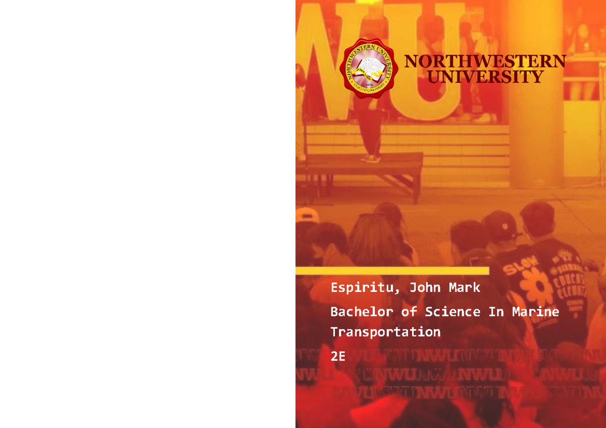 Espiritu John Mark BSMT2E - Espiritu, John Mark Bachelor of Science In Marine Transportation 2E ...