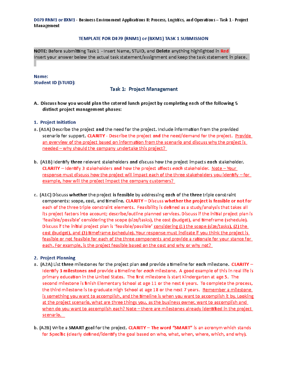 D079 - Template - Task 1 3-22 - D079 RNM1 or BXM1 - Business ...