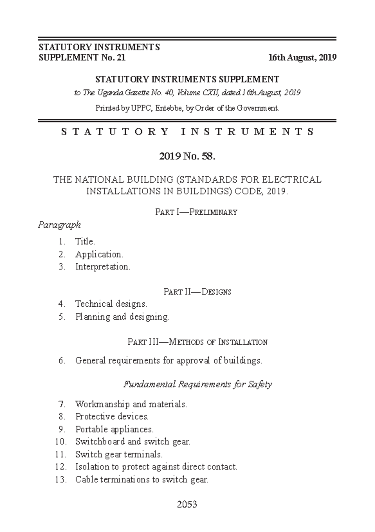 **Updated Title: National Building Code 2019: Standards for Electrical ...