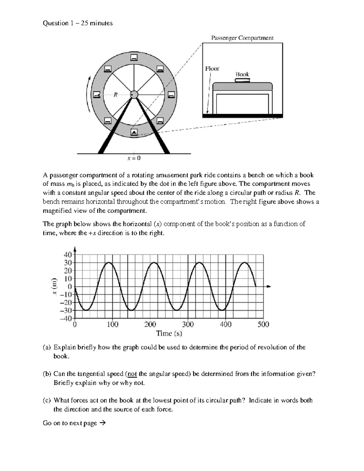 Physics 101: Circular Motion and Forces - Question 1 Analysis - Studocu