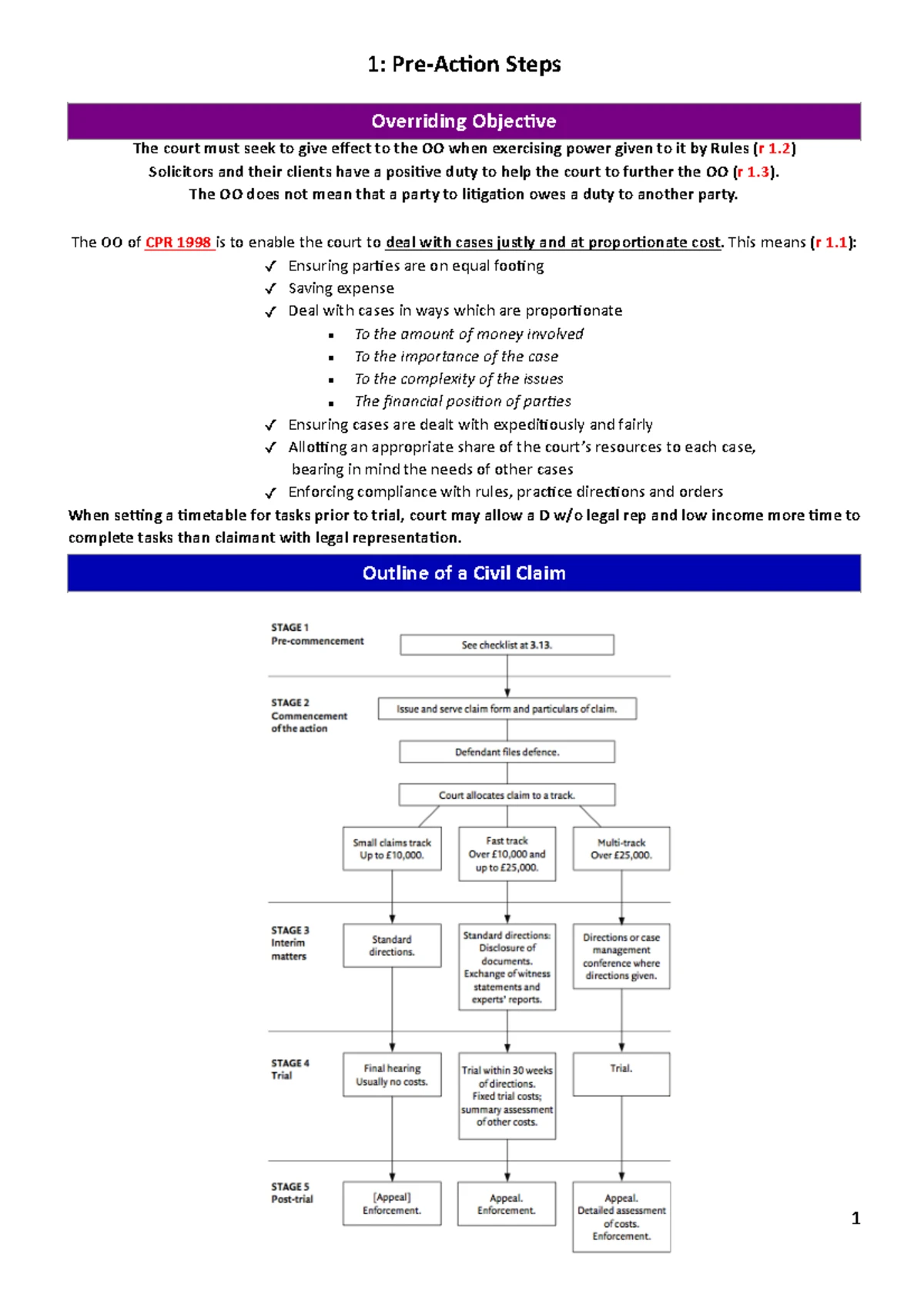 Y2. Dispute 8. Fast Track & Multi-Track Directions Questionnaire Sample ...