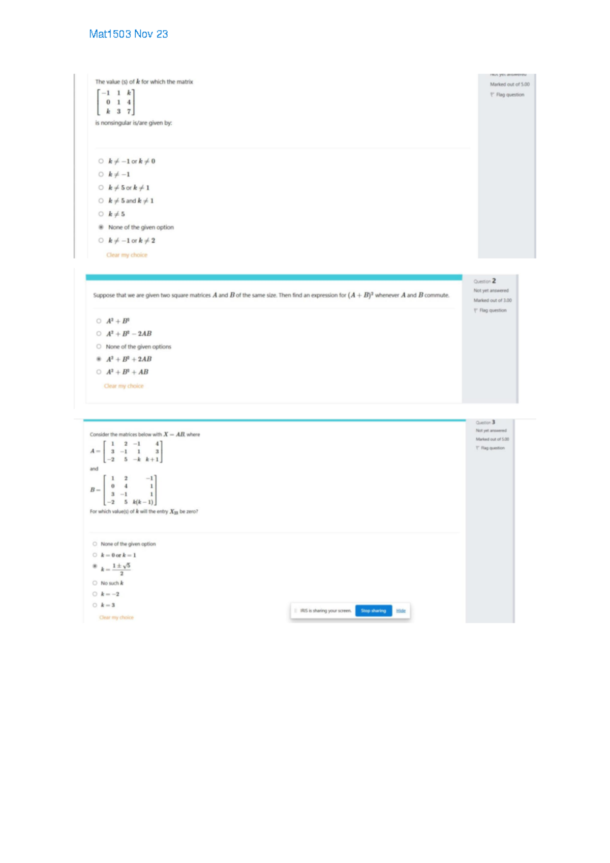 Mat1503 Final Exam Study Guide for Linear Algebra - Nov 2023 - Studocu