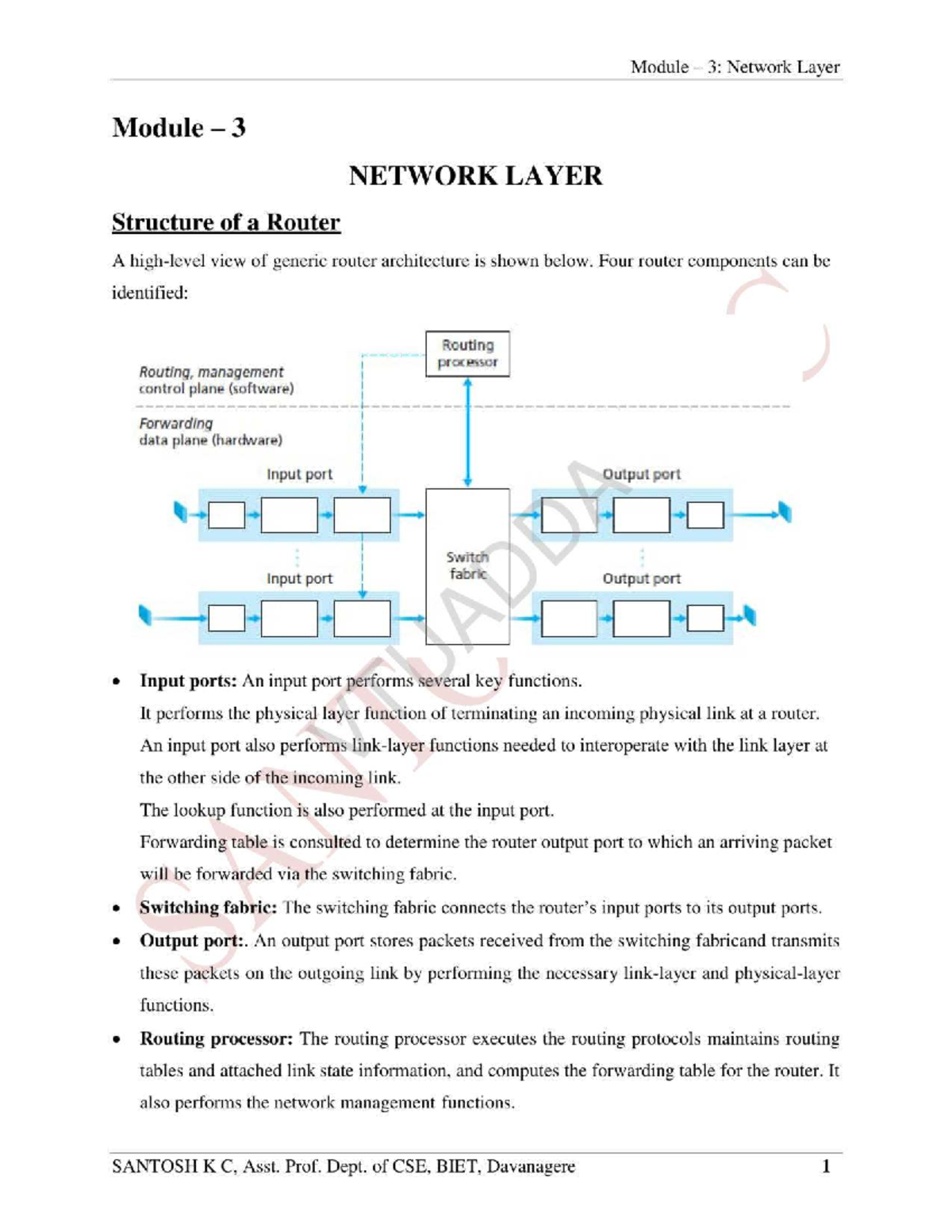 Module 3: Network Layer Overview - CN Course Notes - Studocu