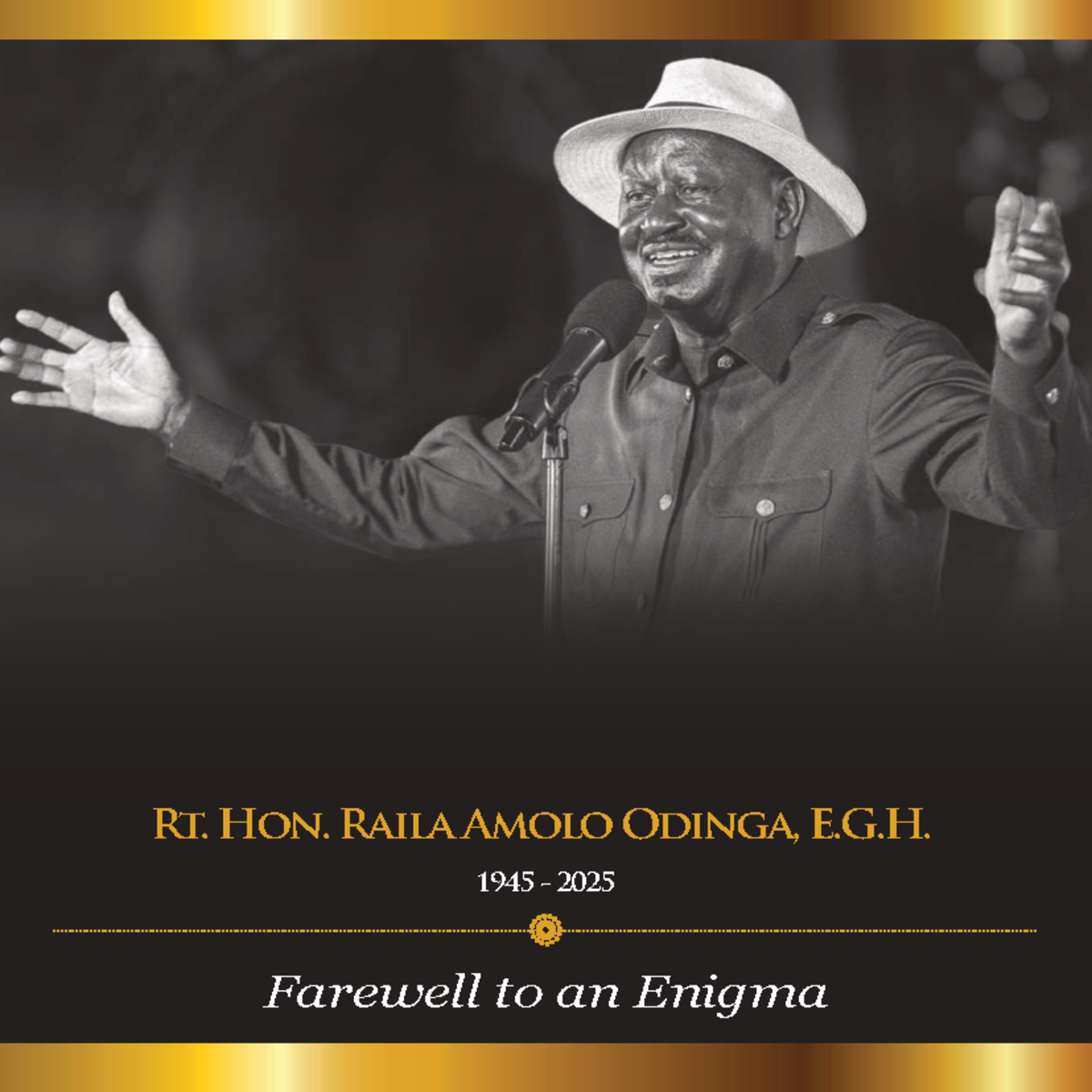 Farewell to a National Hero: The Life of Rt. Hon. Raila Odinga, E.G.H ...