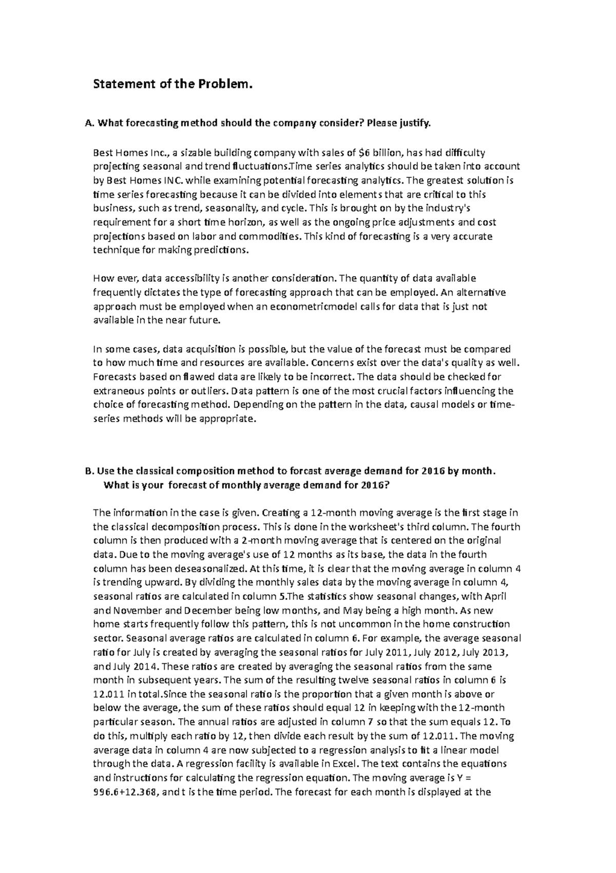 SOP - Statement of the Problem - Statement of the Problem. A. What ...