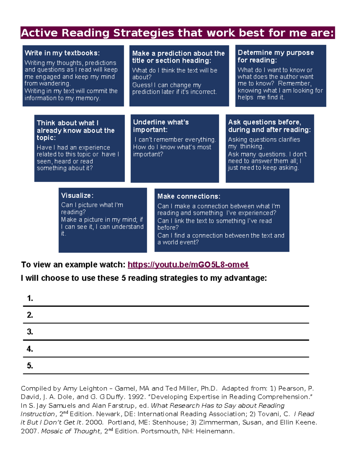 Active Reading Strategies: Engaging Techniques for Effective Learning ...