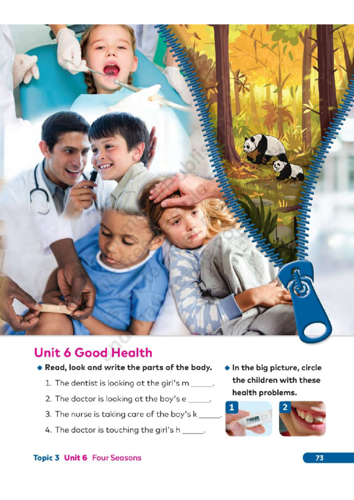 Unit 6: Good Health & Body Parts - Lesson Level Inglés 3 - Studocu