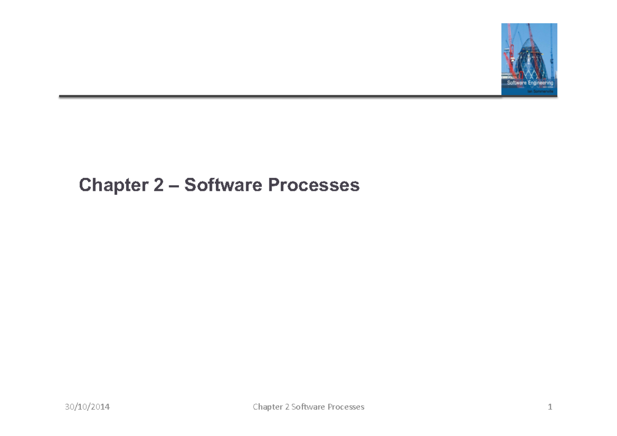 Ch2 SW Processes - Cong nghe phan mem - Chapter 2 – Software Processes ...