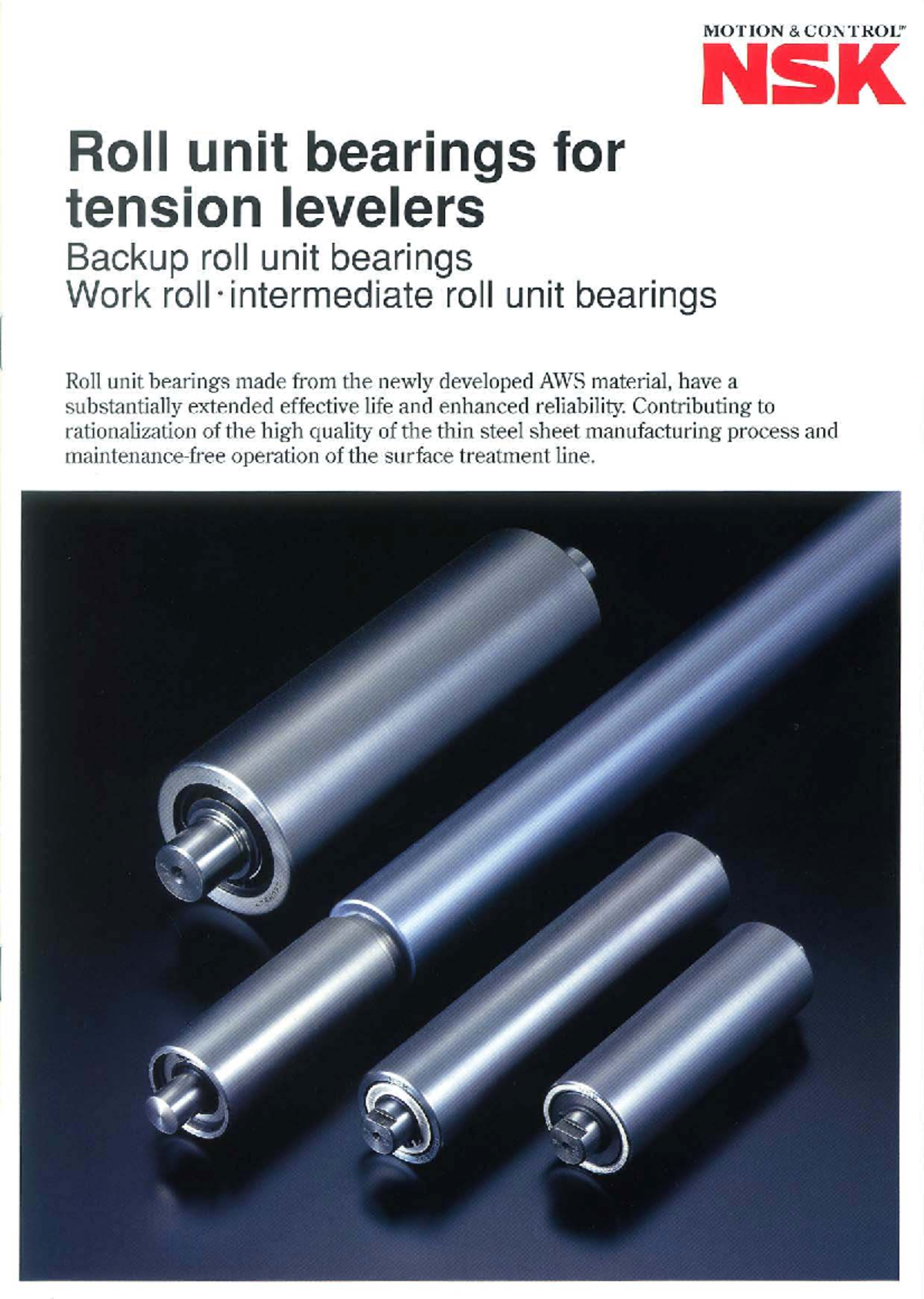 NSK Roll Unit Bearings Overview and Specifications - Studocu