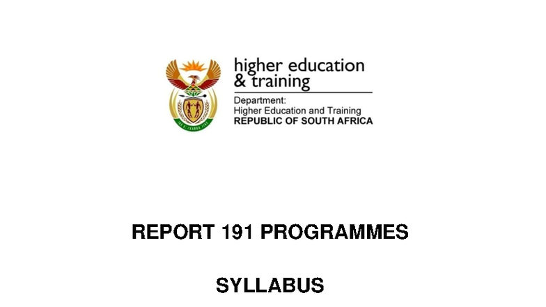 N5 Building Administration Syllabus Report 4090045 - Studocu