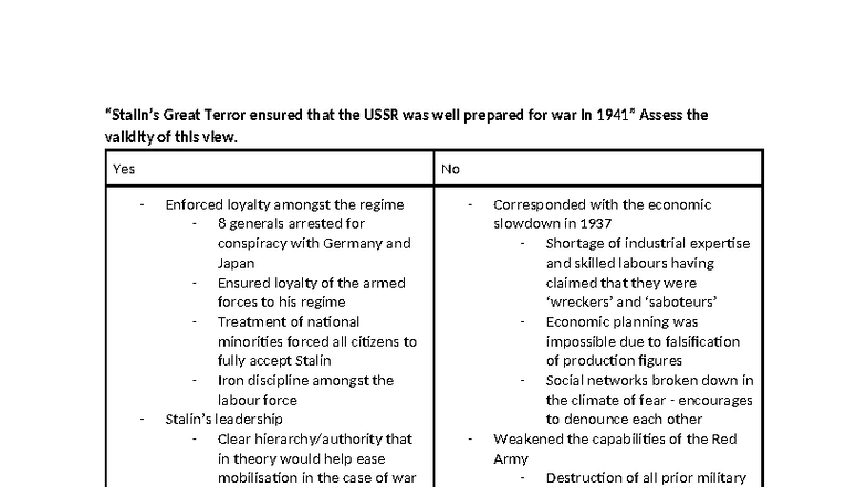 "Assessing the Impact of Stalin's Great Terror on USSR's 1941 War ...