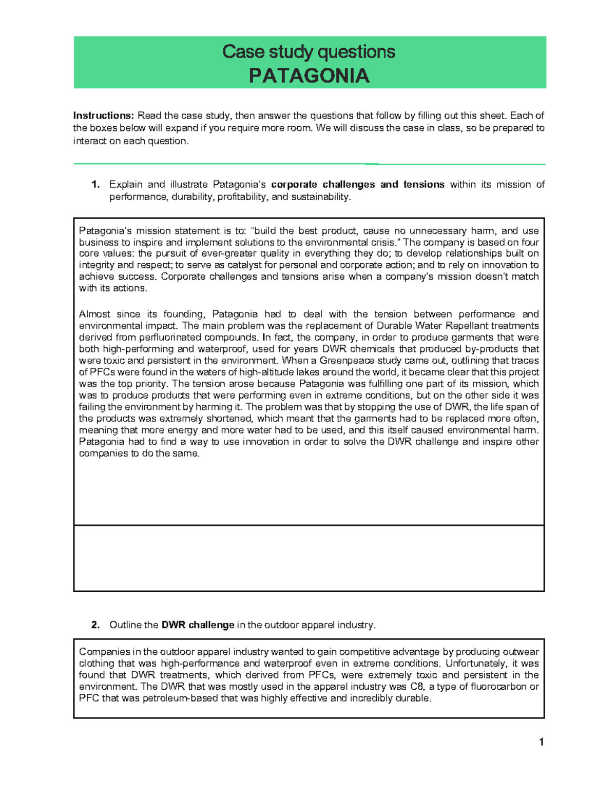 Patagonia Case Study: Exploring Sustainable Business Strategy ...