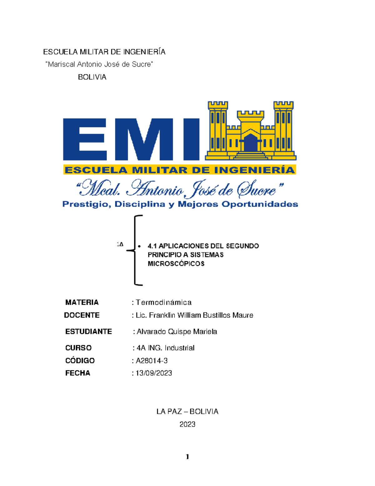 4.1. Aplicación del Segundo Principio de Termodinámica a Sistemas ...