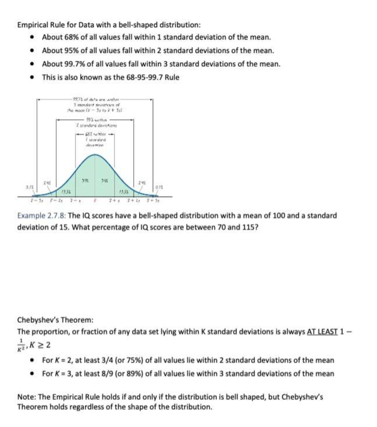 Course 101: Empirical Rule and Data Distribution Insights - Studocu