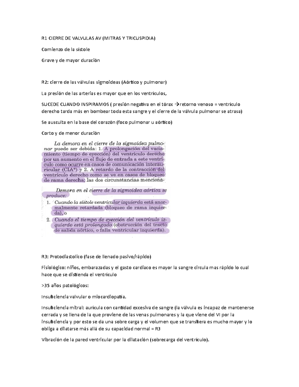 Ruidos Cardiacos: R1, R2, R3 y R4 en el Ciclo Cardíaco (Ritmo ...