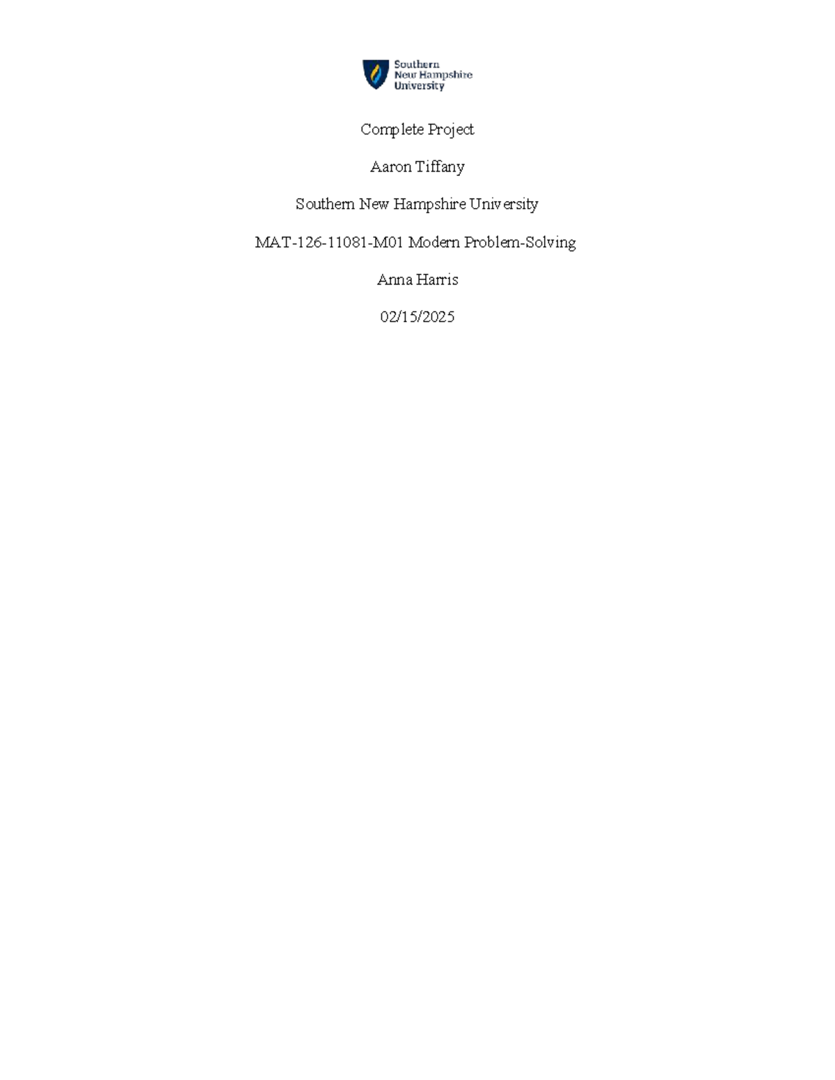 MAT 126 Project: Strategies for Financial Wellness Using Math - Studocu